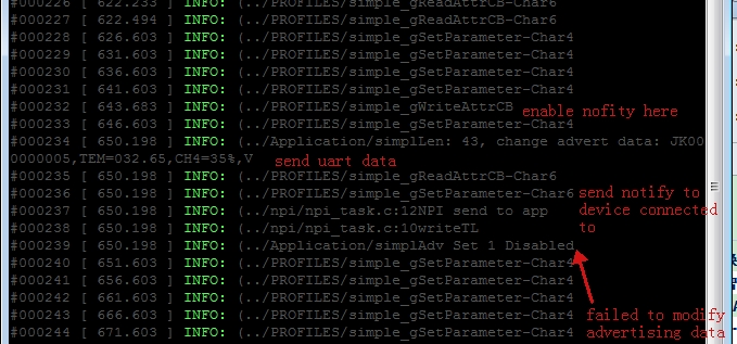 Ccscc2640r2f Failed To Update Advertising Data With Uart Bluetooth Forum Bluetooth®︎ Ti