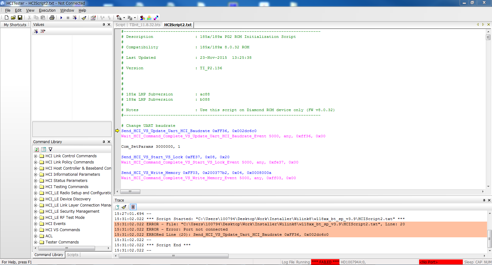 How to setup HCI Tester on AM335x and CC2564 system ? - Bluetooth forum ...