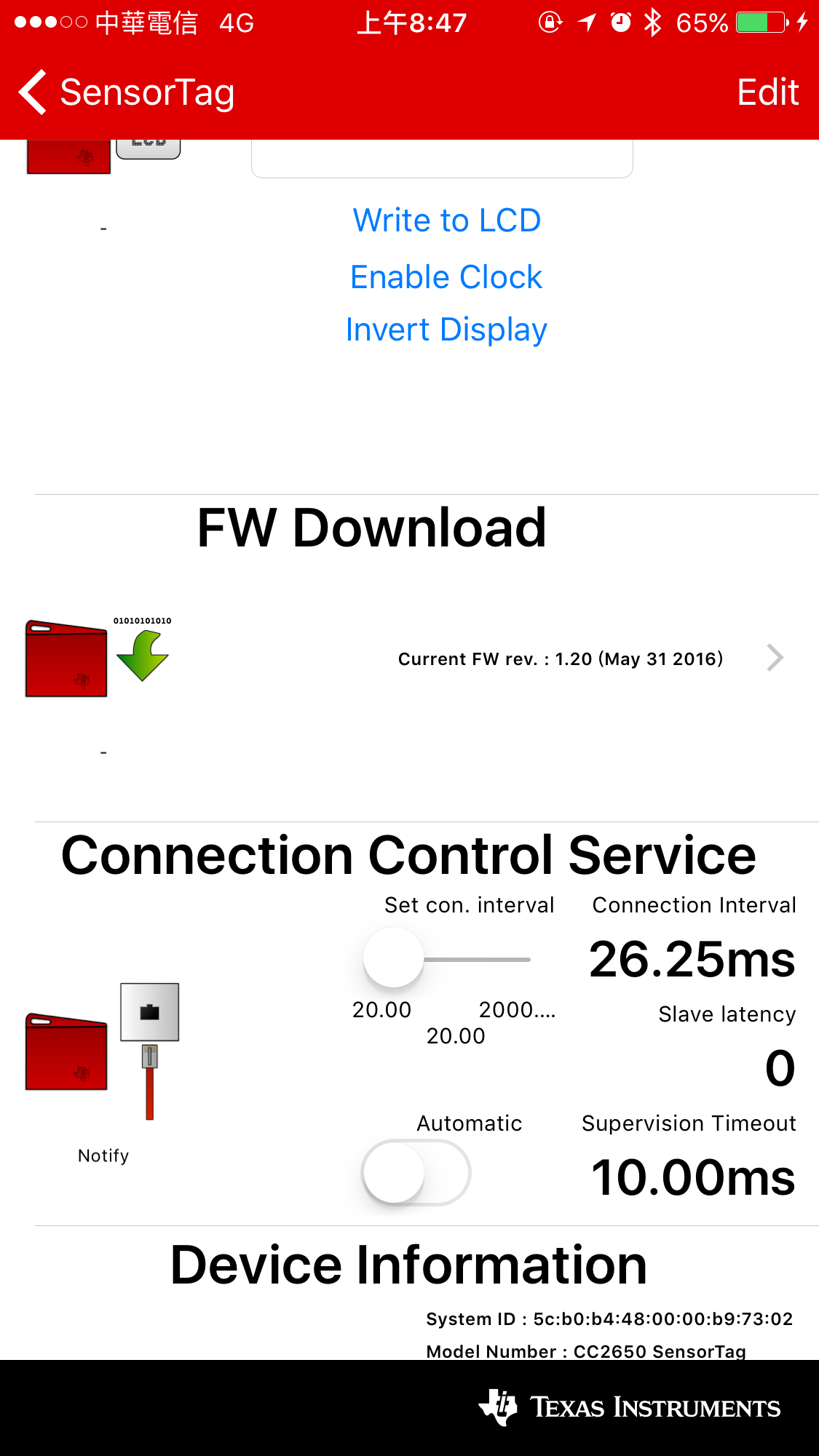 BLE Sensortag's accelerometer does not work. - Bluetooth forum ...