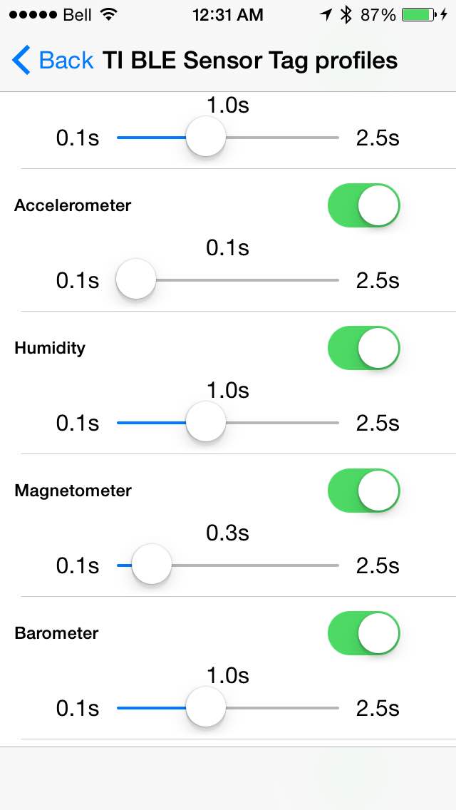 Sampling Rate Of Ti Sensortag Multitool App Source Code Bluetooth