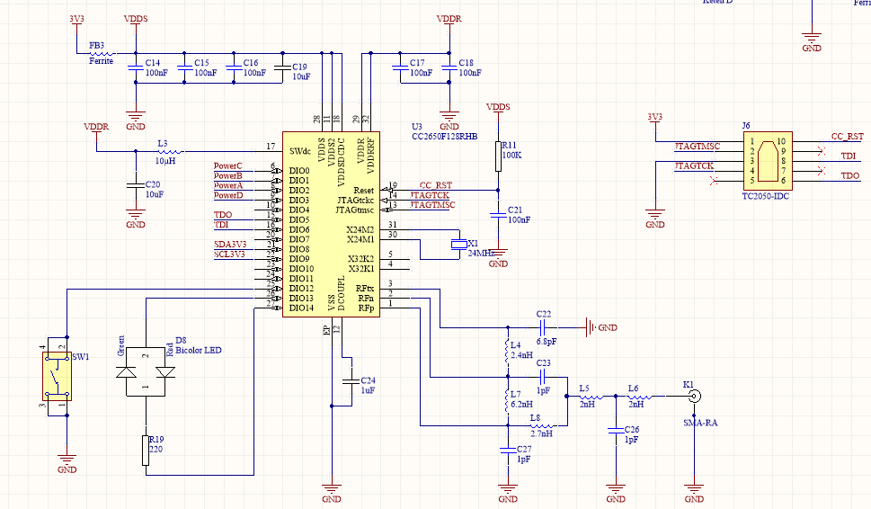 Custom CC2650 PCB not recognized by programmers - Bluetooth forum ...