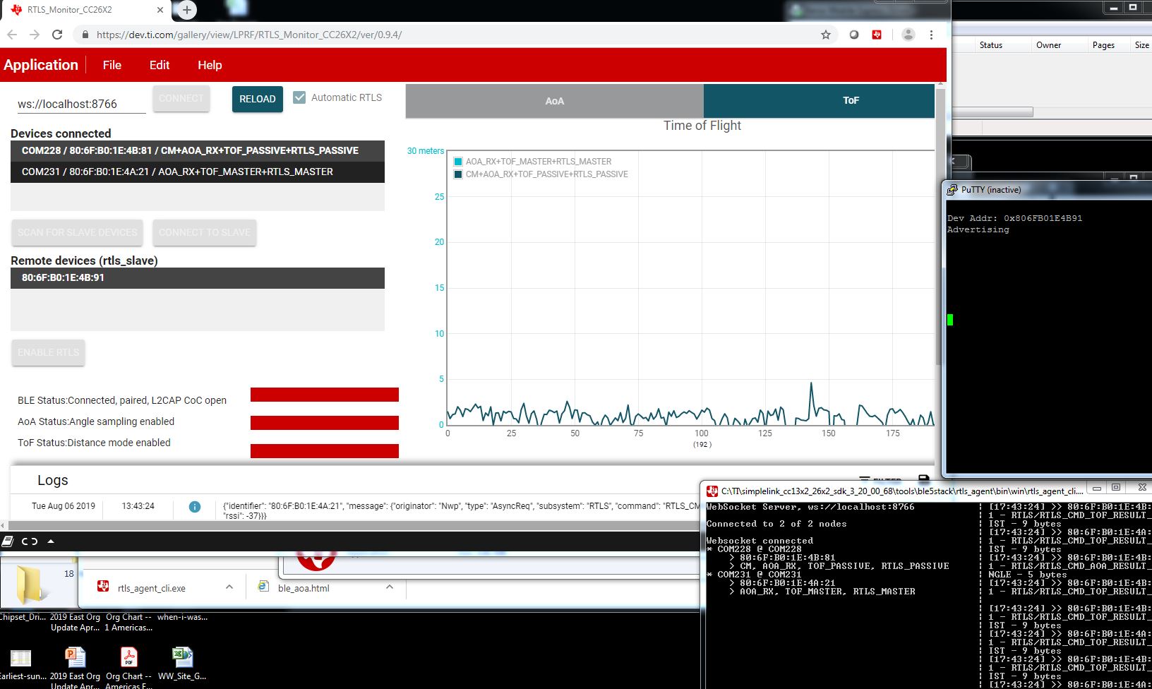 Cc2642r Rtls Tof No Data Bluetooth Forum Bluetooth®︎ Ti E2e Support Forums