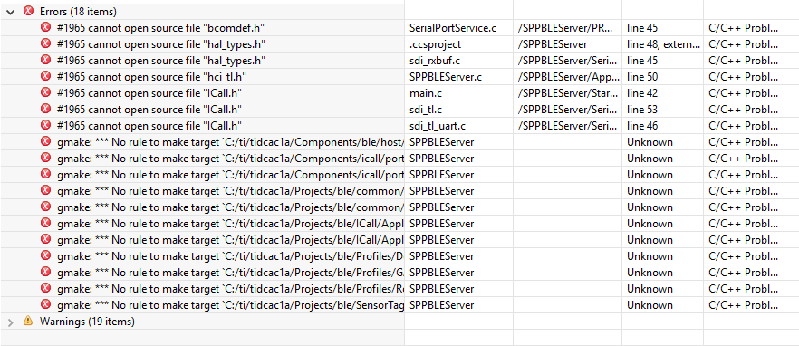 Cc2650 Sppble Example Problems Sppbleclient Out Could Not Open File