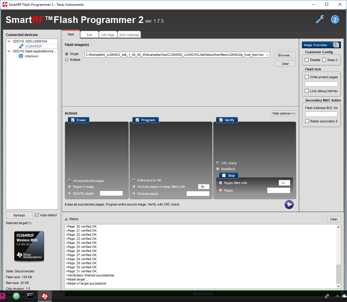 CC2640R2F: bTool fails to connect to my custom board containing CC2640r2 - Bluetooth forum ...