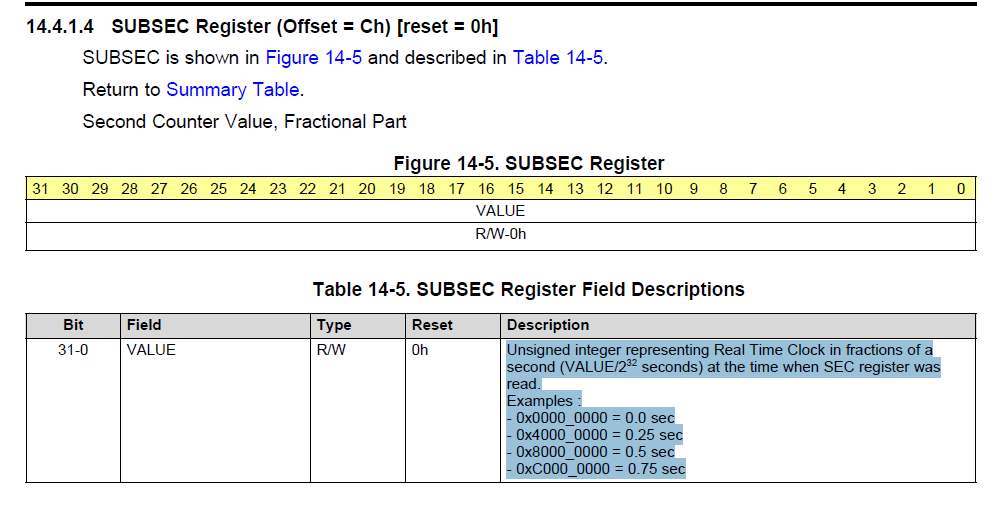 Read Rtc Value At An Instant Bluetooth Forum Bluetooth®︎ Ti E2e