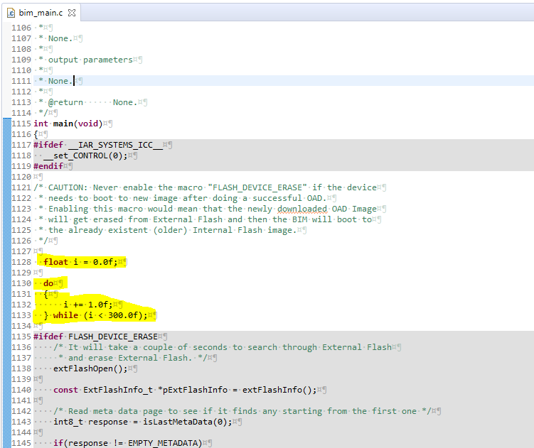 Cc2642r Bim Offchip Application Does Not Start Using Floatingpoint
