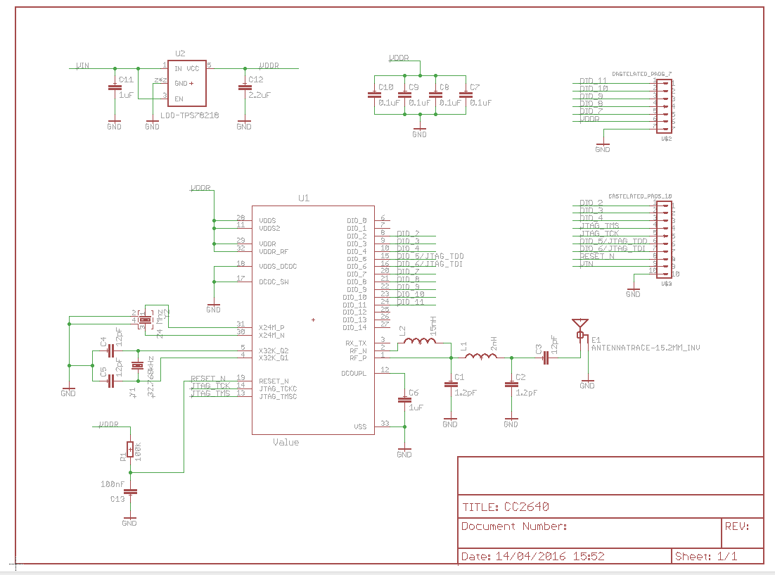 CC2640 PCB Design comprobation - Bluetooth forum - Bluetooth®︎ - TI E2E support forums
