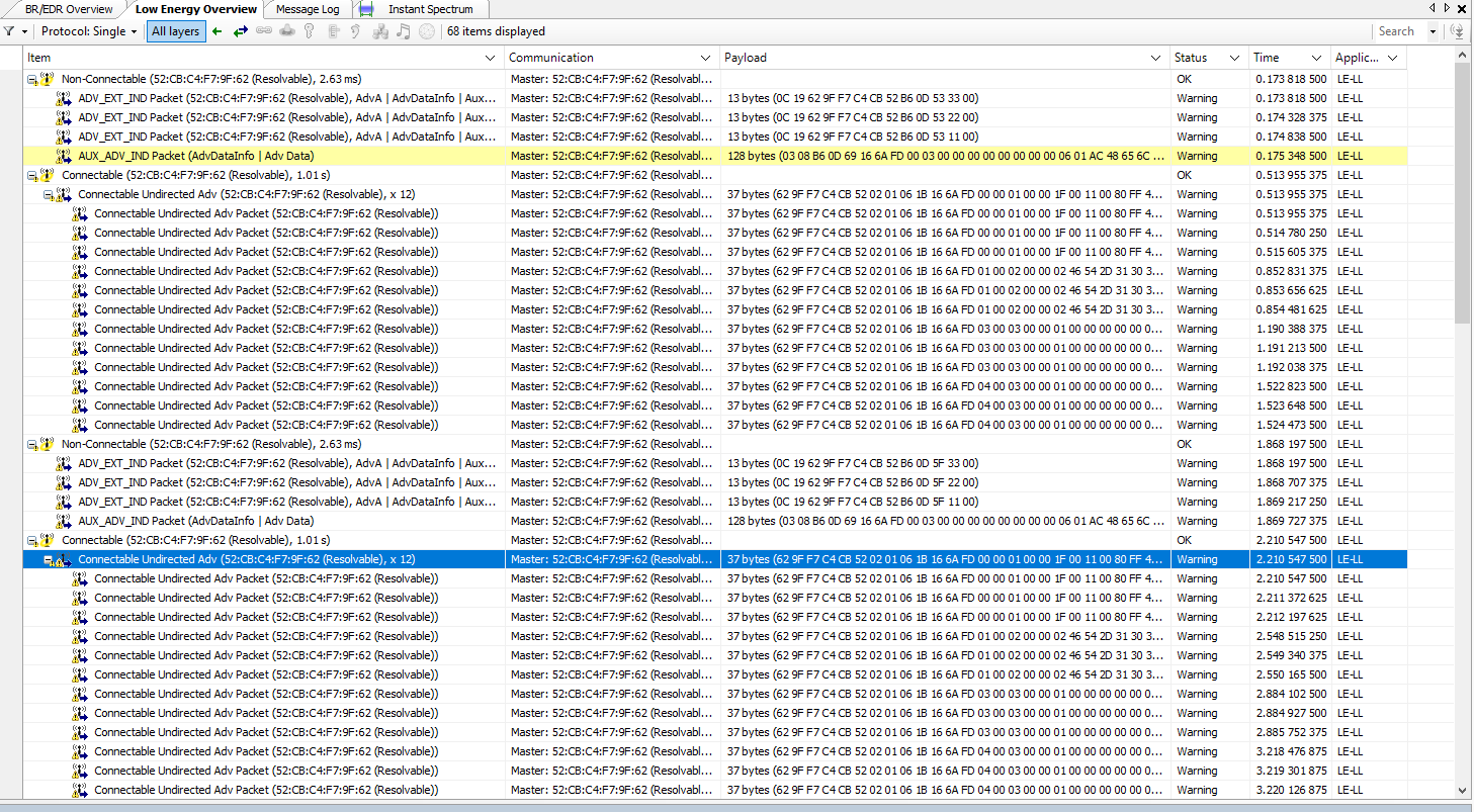 Launchxl Cc26x2r1 Not Able To Receive The Legacy Advertisement Packet When Using Host Test
