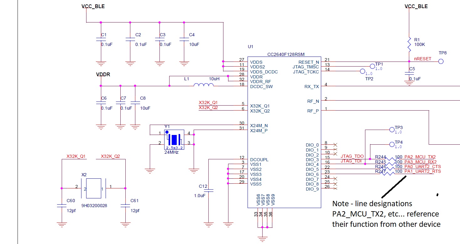 CC2640: UART GPIO pin assignment, not seeing data - Bluetooth forum ...