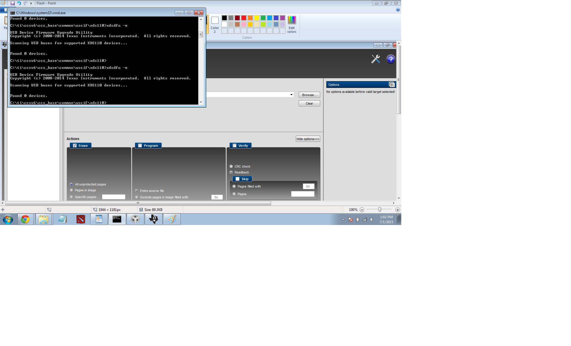Unable To Connect Cc2650 Sensor Tag Via Xds110 Bluetooth Forum Bluetooth®︎ Ti E2e Support