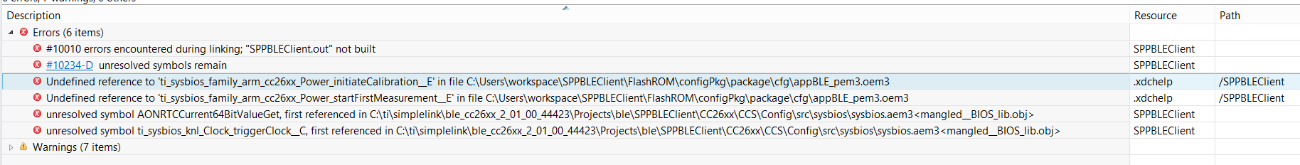 Cc2650 Sppble Example Problems Sppbleclient Out Could Not Open File