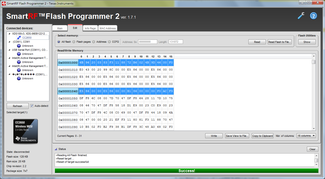 Cc2650 Off Chip Oad Binary File Doesnt Work Bluetooth Forum Bluetooth®︎ Ti E2e Support Forums
