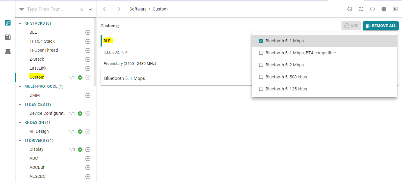 CC2642R: Disable 2M and Coded Phy through software - Bluetooth forum - Bluetooth®︎ - TI E2E ...