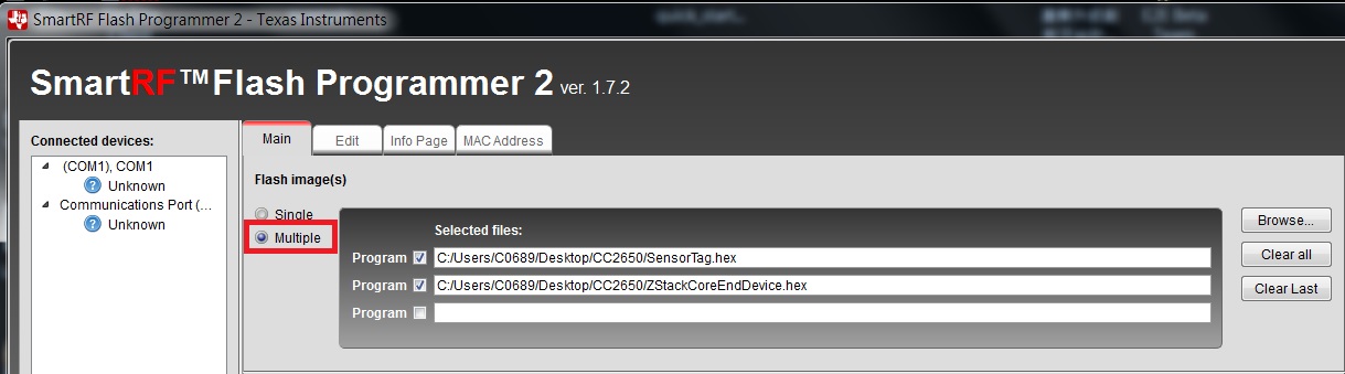 How To Make The Hex File With Cc2650 Project Bluetooth Forum Bluetooth®︎ Ti E2e Support Forums