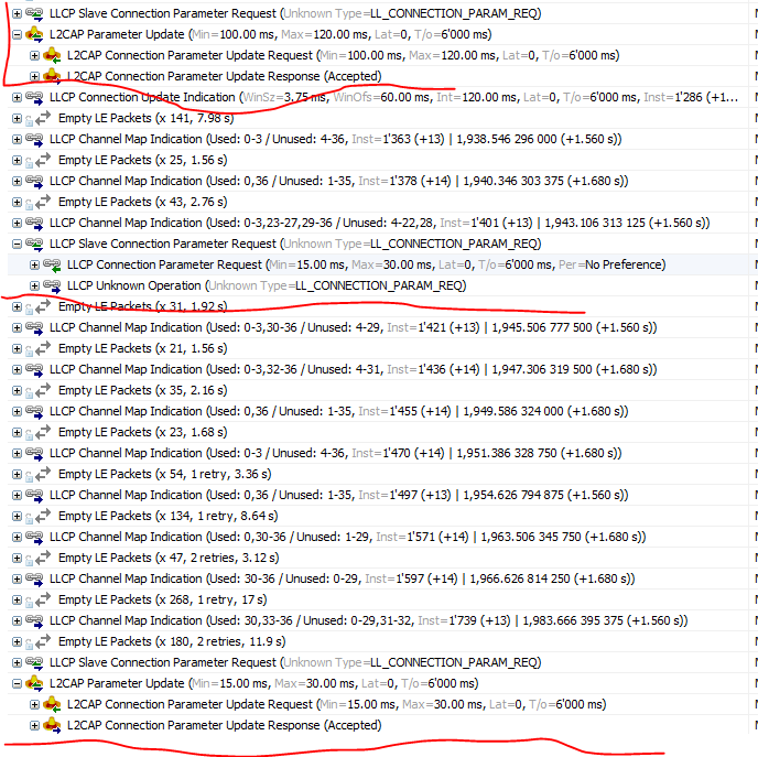 [参考译文] RTOS/CC2642R：CC2642R 更新连接参数失败 - Bluetooth®︎（参考译文帖）(Read Only) - Bluetooth®︎（参考译文帖） - E2E ...