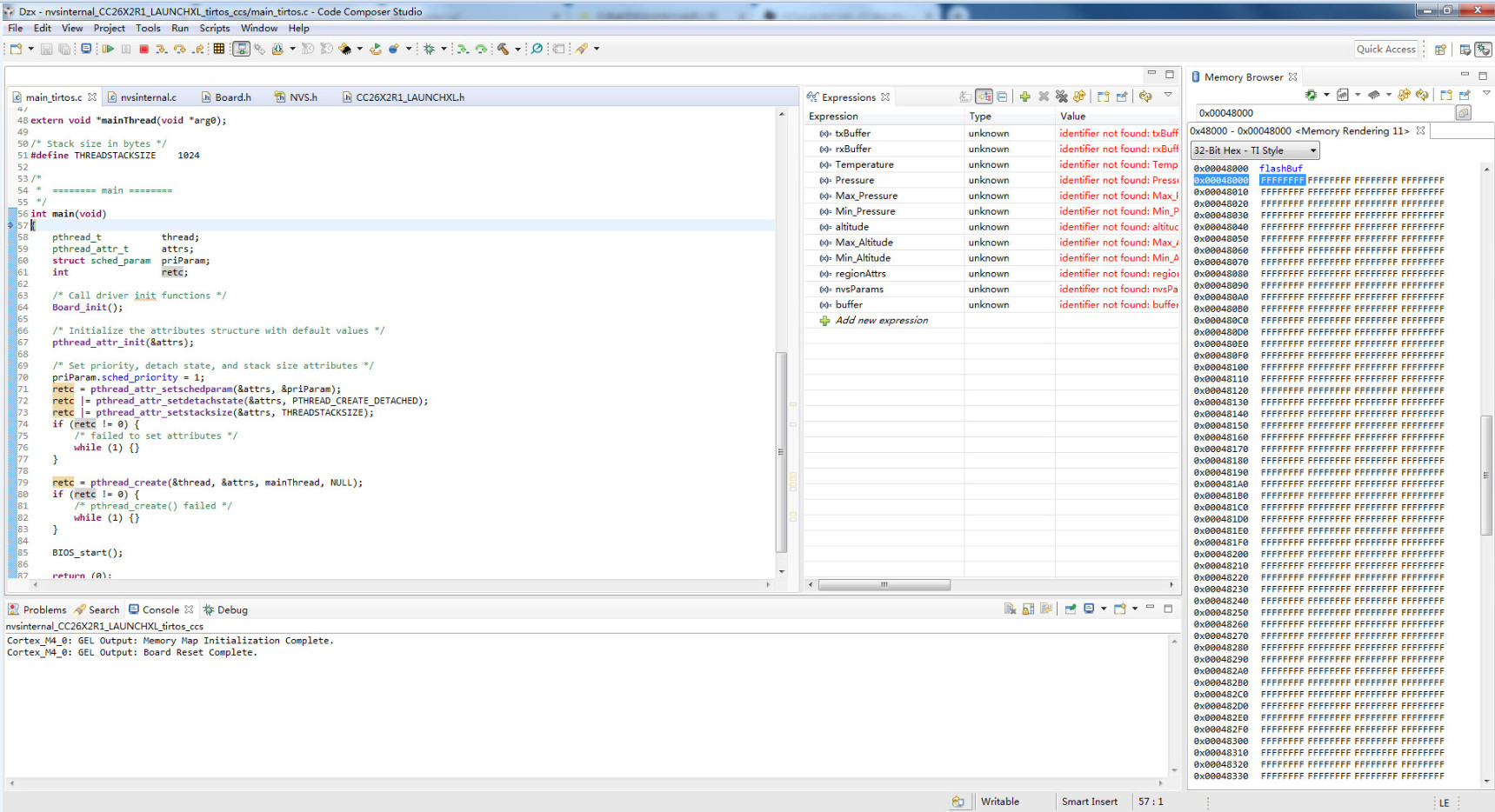 CCS/LAUNCHXL-CC26X2R1: write/read the Internal Flash of CC2652 ...