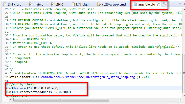 Rtoscc2640r2f Q1 How To Link The Resetisr Into Specified Address