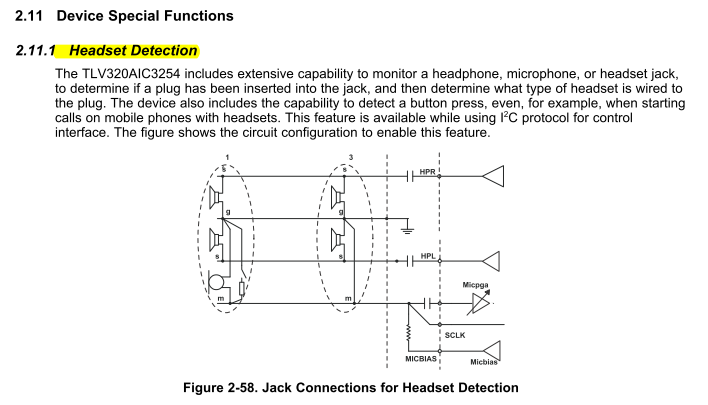 Aic3254 Headset Detection Audio Forum Audio Ti E2e Support Forums