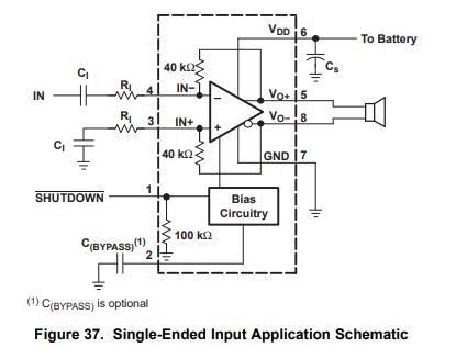 TPA6211A1: Single end input - Audio forum - Audio - TI E2E support forums