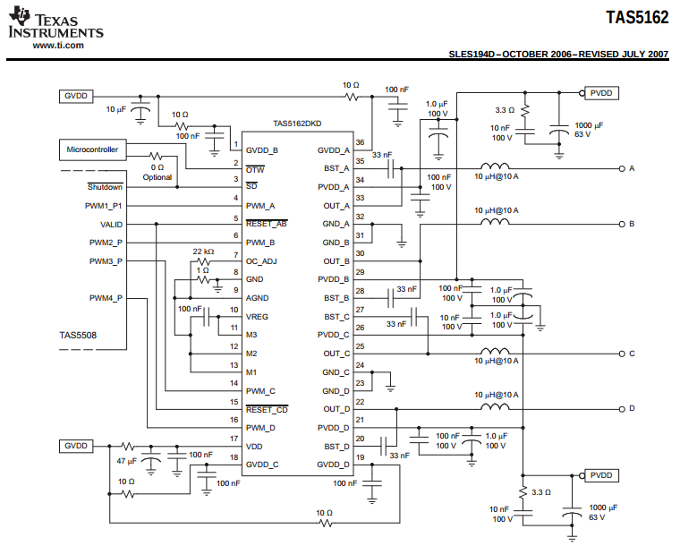 TAS5162 don't provide desired voltage level - Audio forum - Audio - TI ...