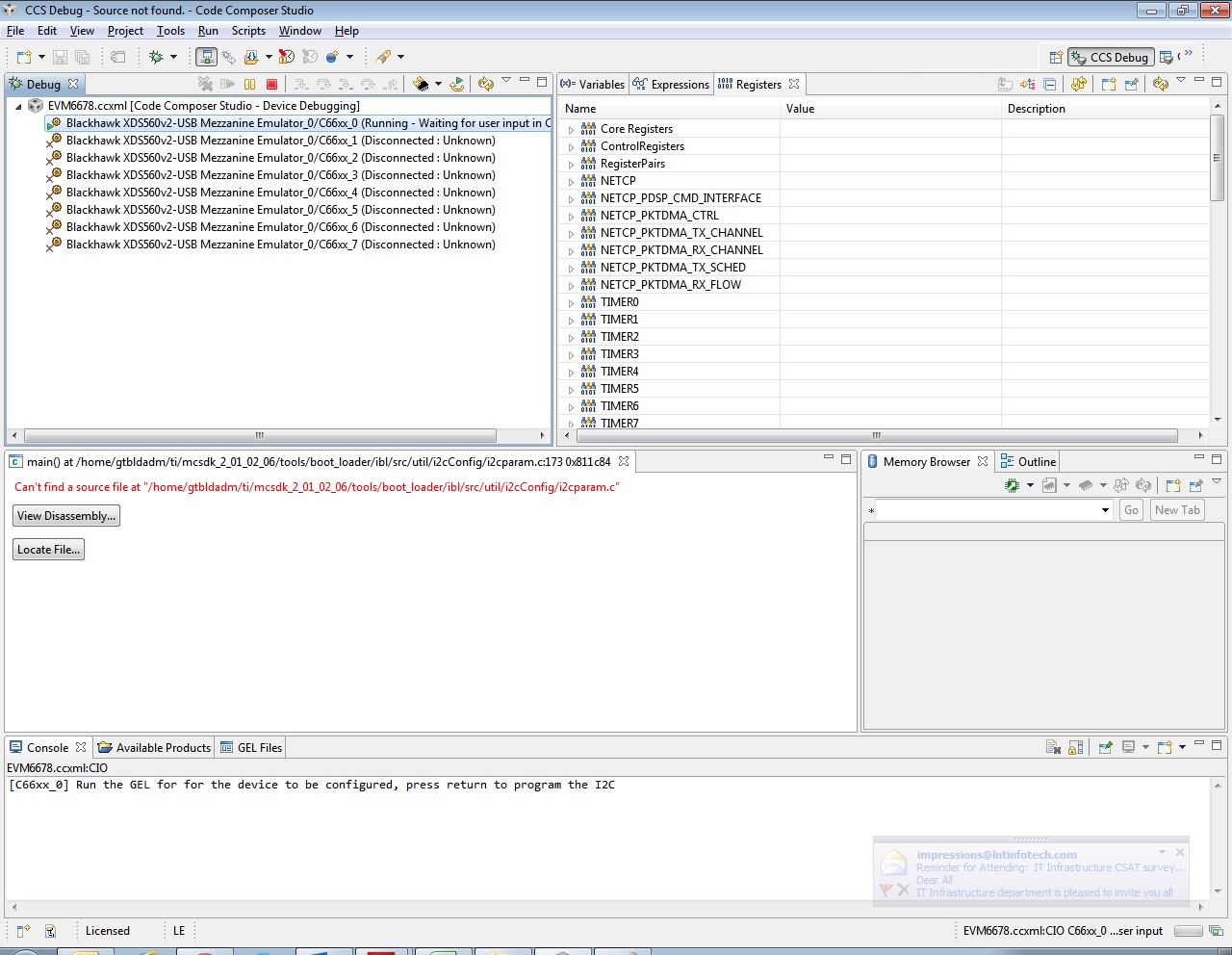 [Resolved] Where is script: "EVM c6678 IBL" in IBL Configuration ...