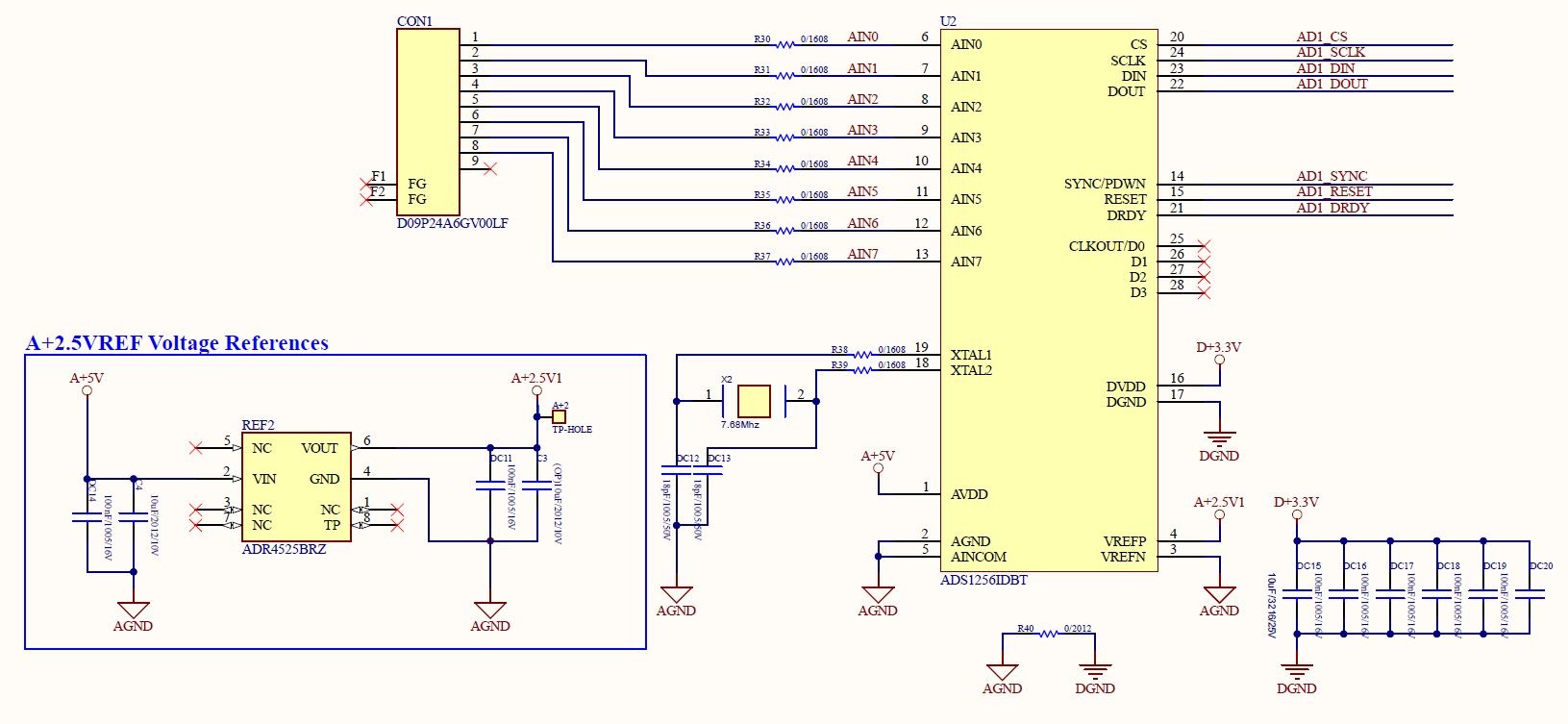 ADS1256 : ads1256 differential voltage max/min range - Data converters ...