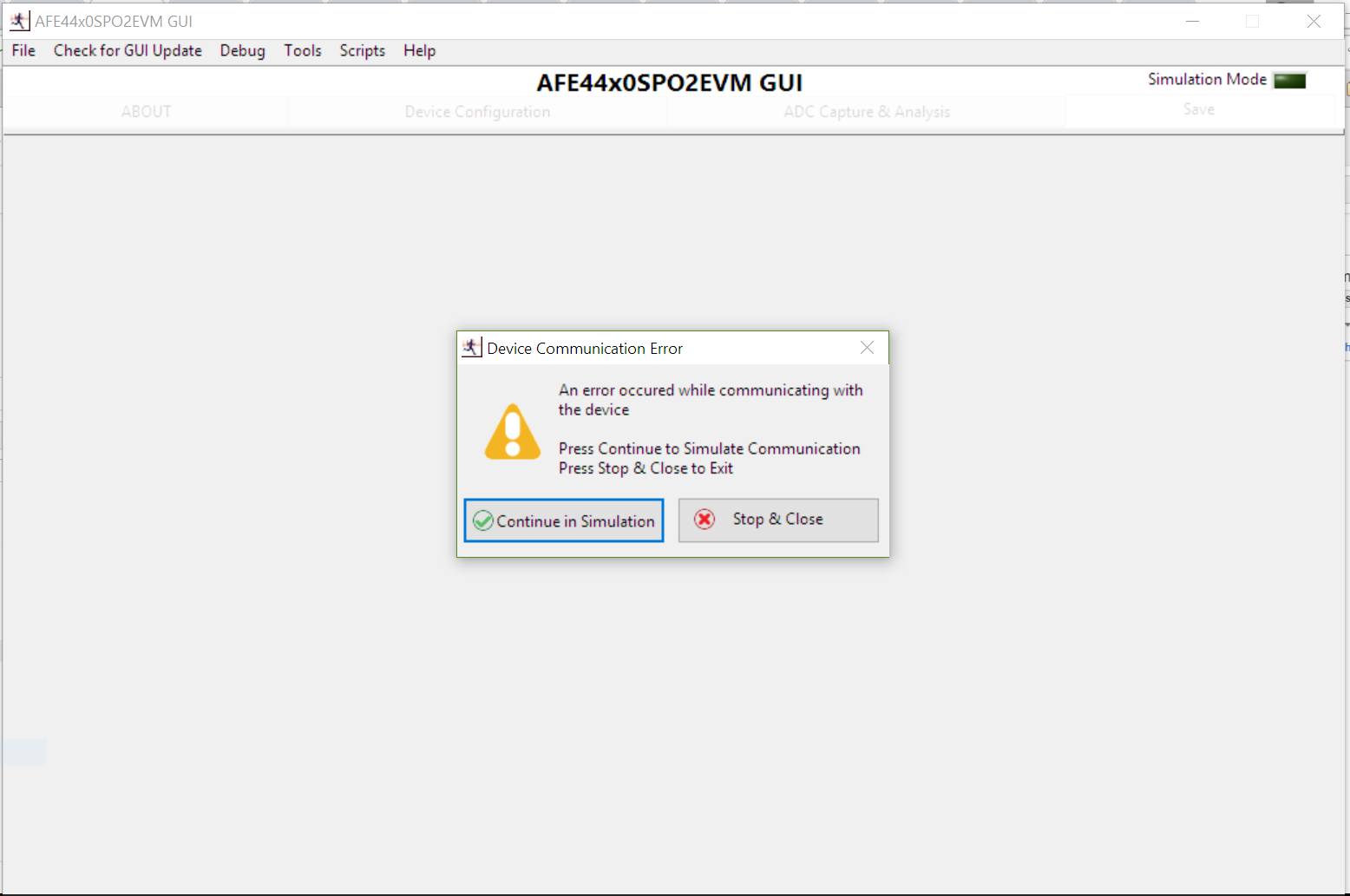 AFE4490 Continuous Data Acq with Labview - Data converters forum - Data converters - TI E2E ...