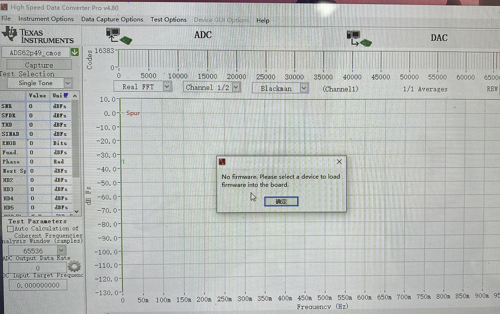 TSW1400EVM: Failed to download firmware into the EVM board. - Data converters forum - Data ...