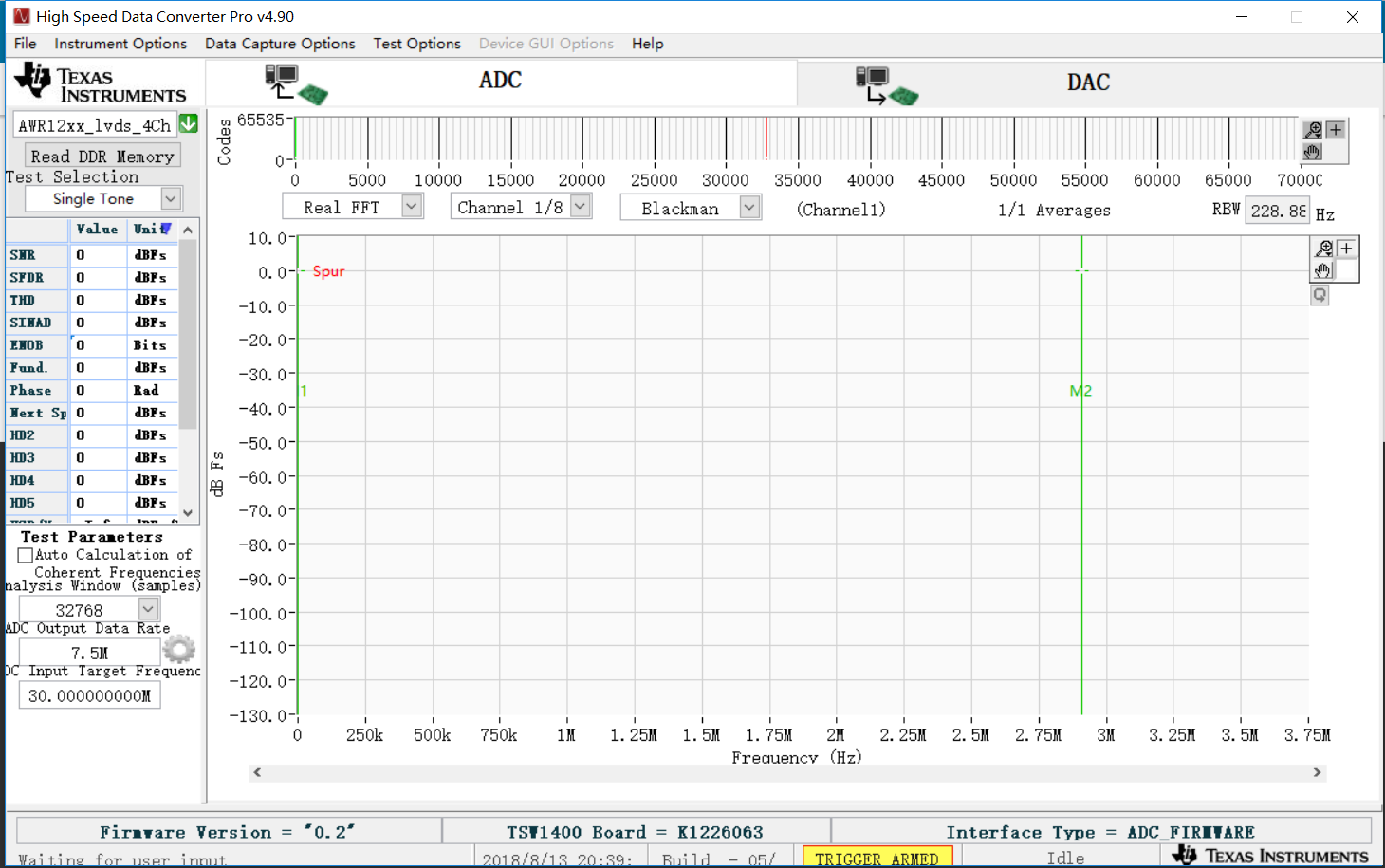 TSW1400EVM: when I click the Trigger Frame button in radar studio, there are errors that I can't ...