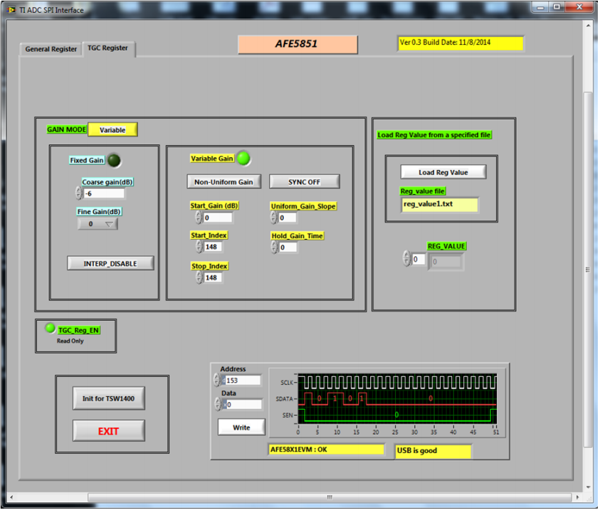 TSW1400EVN How To Develop with TI Sotfware ? - Data converters forum ...