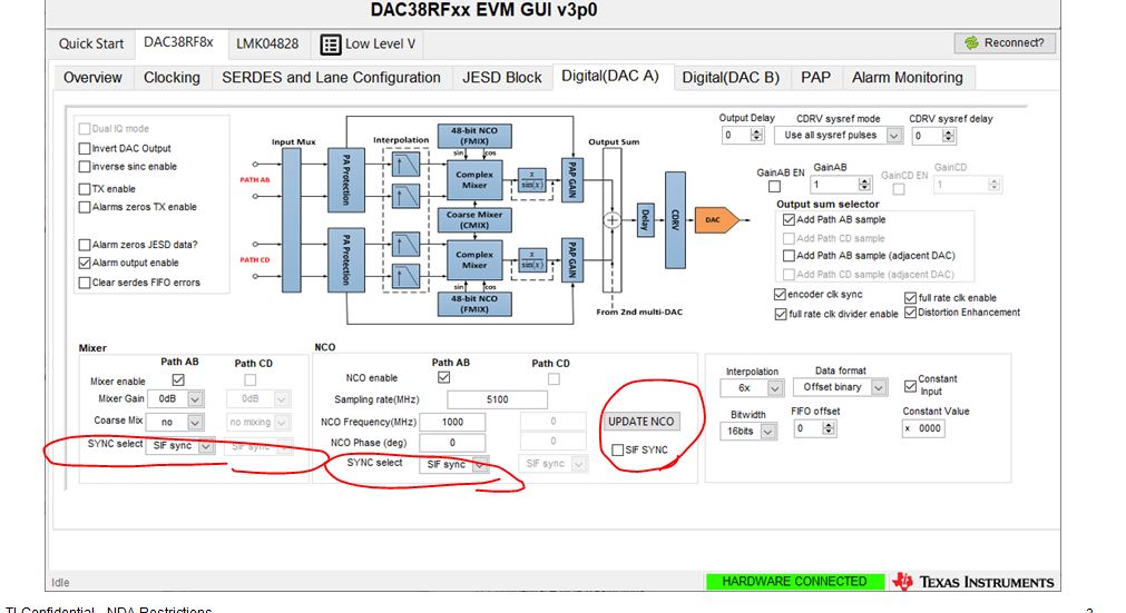 DAC38RF82EVM: Excess noise output at some clock frequencies - Data converters forum - Data ...