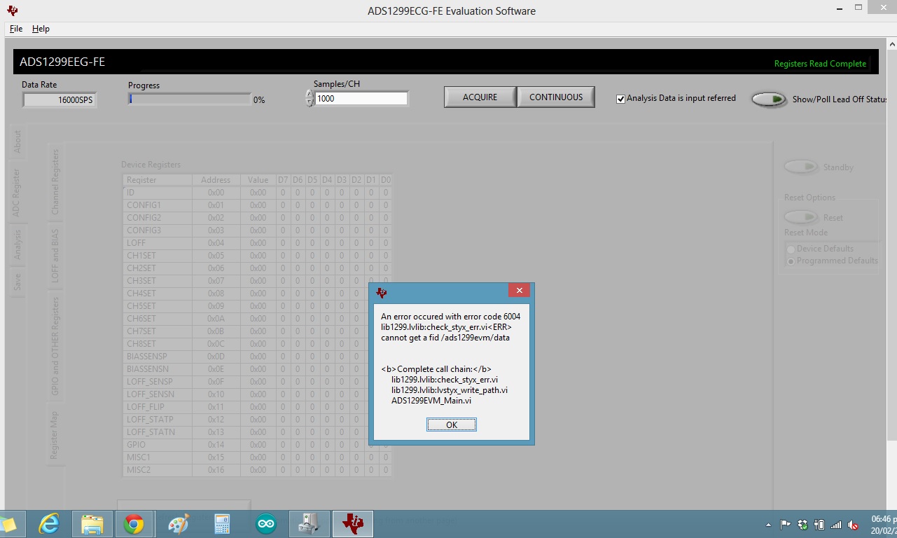 Problem Reading Ads1299 Registers Data Converters Forum Data Converters Ti E2e Support Forums