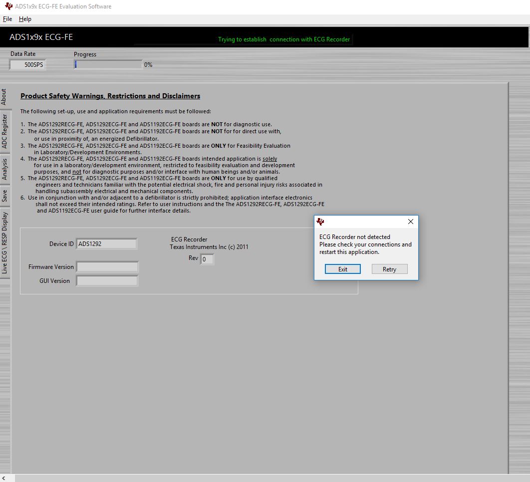 ADS1292: ADS1x9xEVM - Data converters forum - Data converters - TI E2E ...