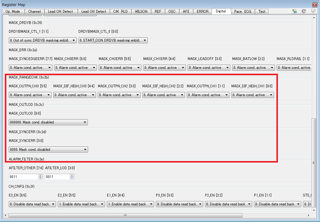 ADS1293: difference of the Register descriptions between datasheet and ...