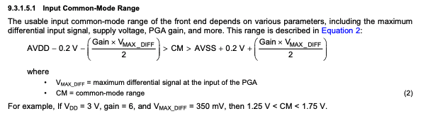 Ads1298 Input Common Mode Range Data Converters Forum Data
