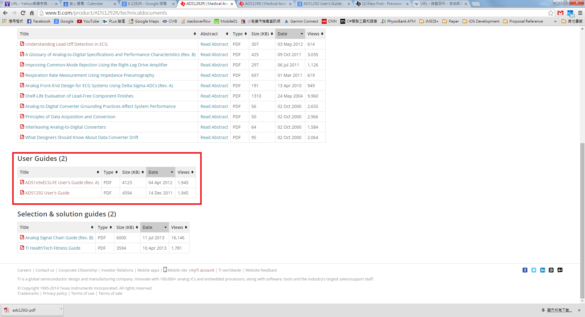 Ads1292 Users Guide Url Issue Data Converters Forum Data Converters Ti E2e Support Forums