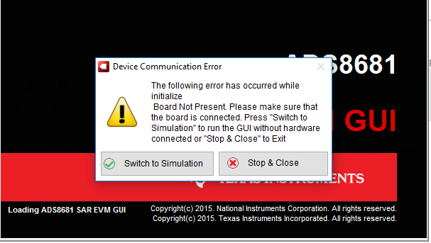 Ads8681evm Pdk Evm Gui Not Recognizing Module Or Installing Correctly