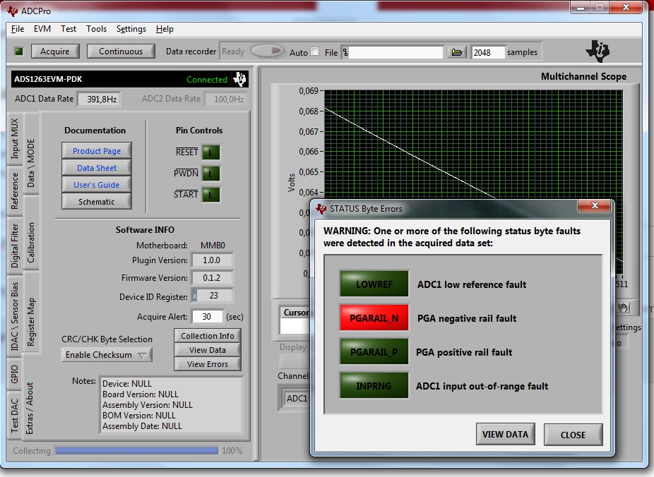 ADS1263EVM - PGA negative rail fault - Data converters forum - Data ...