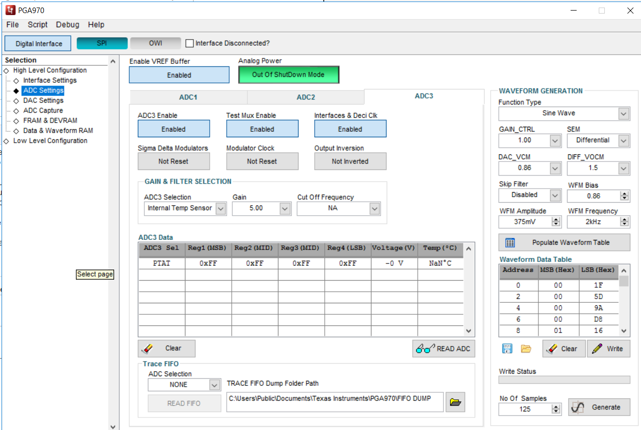 Pga970evm Cant Read Back Data From The Adcs Getting Only 0xff Ff Ff Ff Data Converters