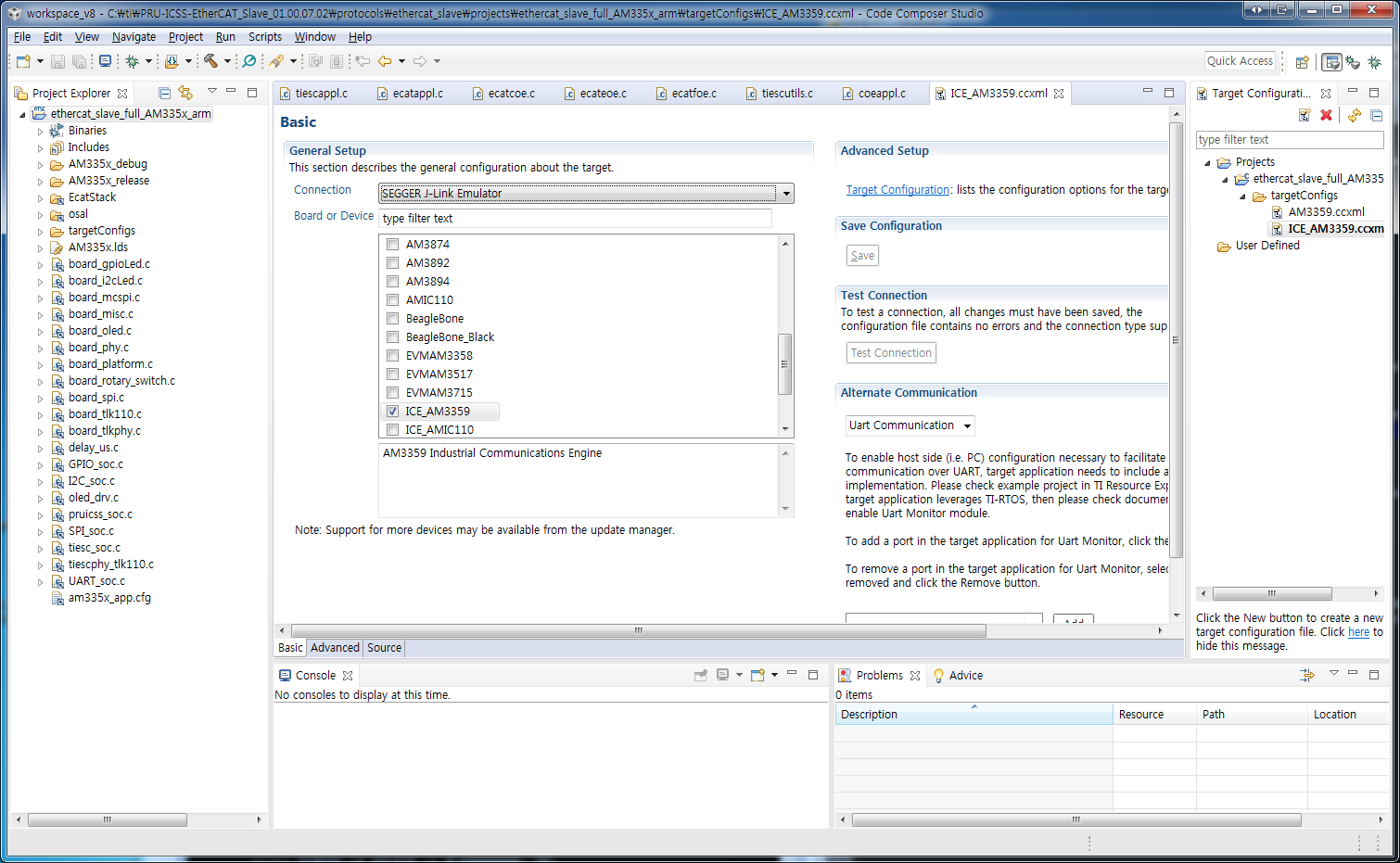 Rtosam3359 How To Flash On Am3359ice2 Using J Link Processors Forum Processors Ti E2e