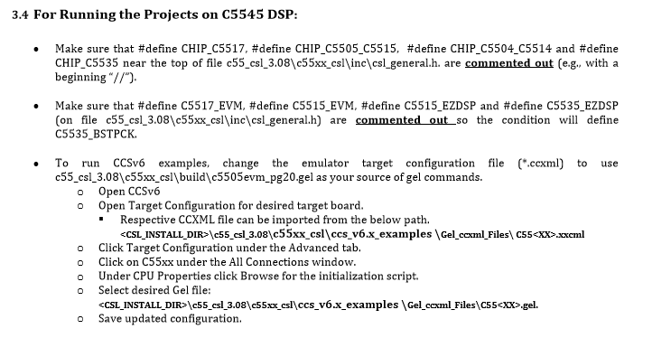 Ccstms320c5545 Unresolved Symbols Even Though Csl Is Installed