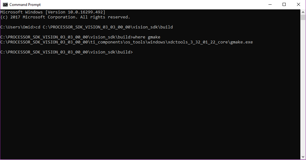 Rtostda2pxevm Vision Sdk 03030000 Build Error Processors Forum Processors Ti E2e