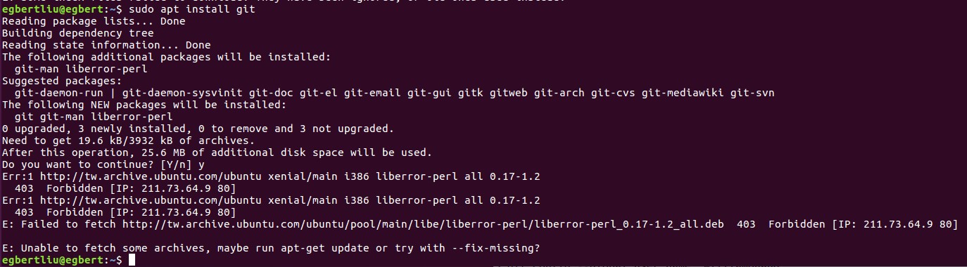 Linux/AM3352: In Ubntu16.04 install git tool fail problem - Processors forum - Processors - TI ...