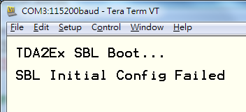 RTOS/TDA2: SBL halt - Processors forum - Processors - TI E2E support forums