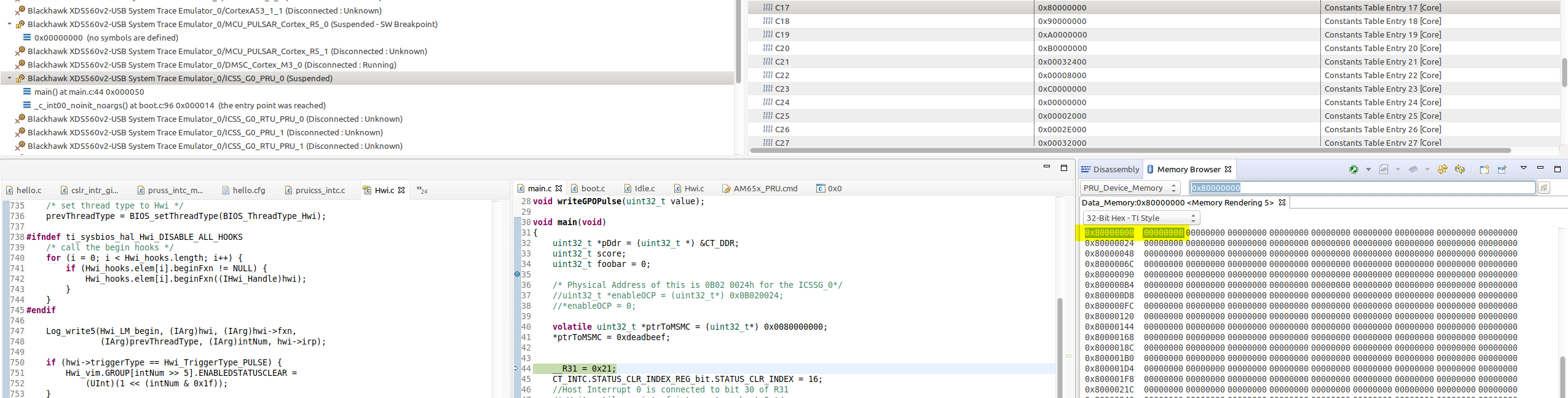 Am6548 Access External Memory With Pru On Am65 Processors Forum Processors Ti E2e Support