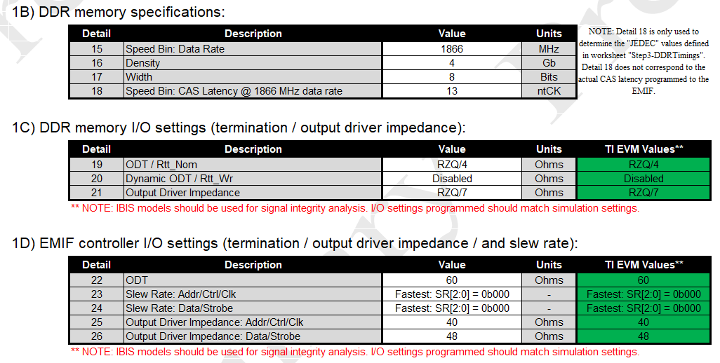 DRA72XEVM: DRA722: EMIF tool questions - Processors forum - Processors - TI E2E support forums