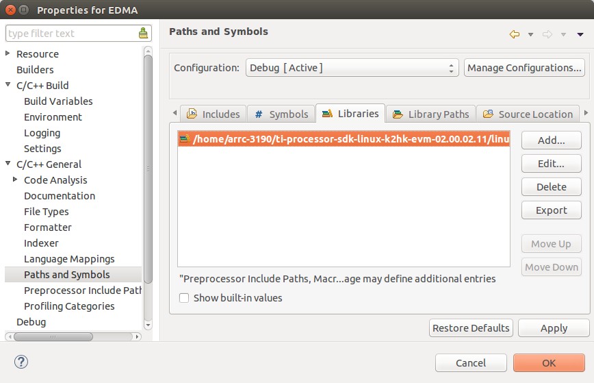 Does The Edma3 Lld Support Arm Core In Linux Processors Forum Processors Ti E2e Support