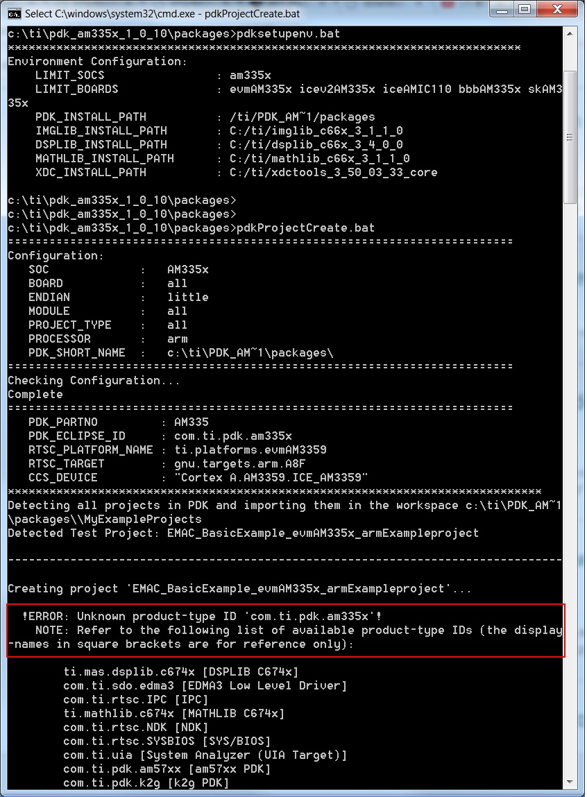 Am3358 Rtos Project Creation Processors Forum Processors Ti E2e Support Forums