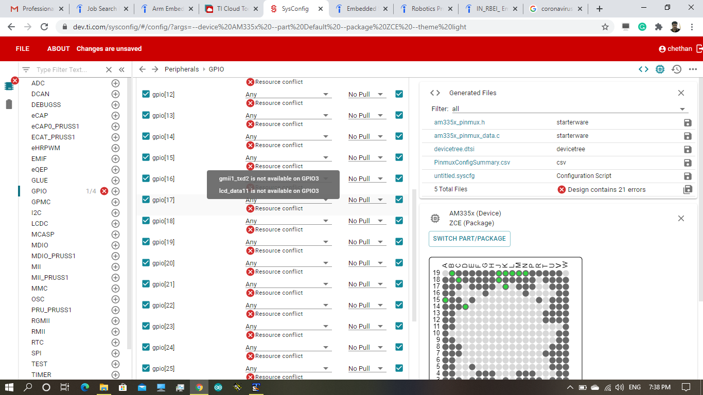 Compilerprocessor Sdk Am335x Getting Problem To Enable Gpio Pin In