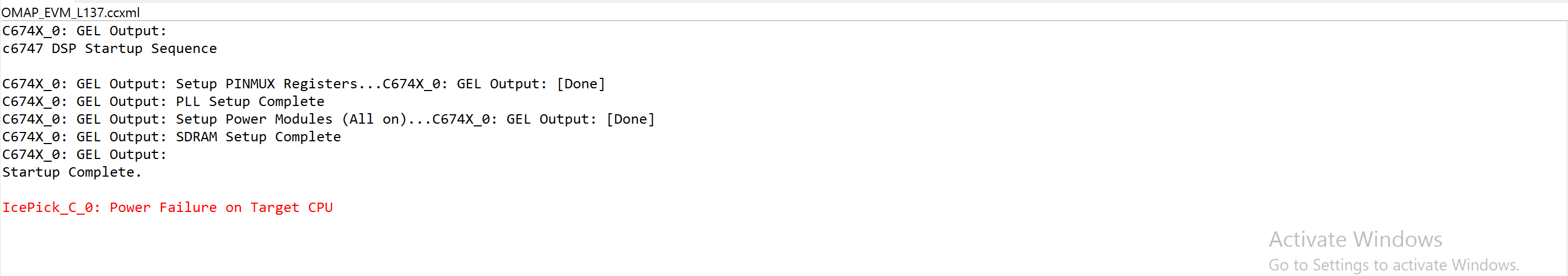 Omap L 137 Fails When Loading The Build Processors Forum Processors
